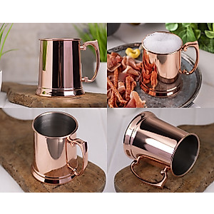 Tree Of Gondor Moscow Mule Mug, Lord Rings Copper Stein Beer Mug, Gift For Him Beer Stein 21oz Metal Tankard Pure Copper Plating Cup, Premium Quality Cocktail Mug, Drinking Mug