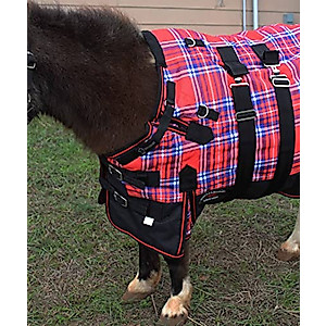 CHALLENGER 50" 600D Miniature Weanling Donkey Pony Horse Foal Winter Blanket Navy 51972B