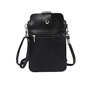 Cellphone Touch Screen Purse for Women, Crossbody Shoulder Pouch for iPhone 14 13 12 11 Pro Max iPhone XR XS Max 8 7 Plus Google Pixel 7 6 Pro 5a 5 4a 5G 4 XL 3a XL OnePlus 11 (Black)