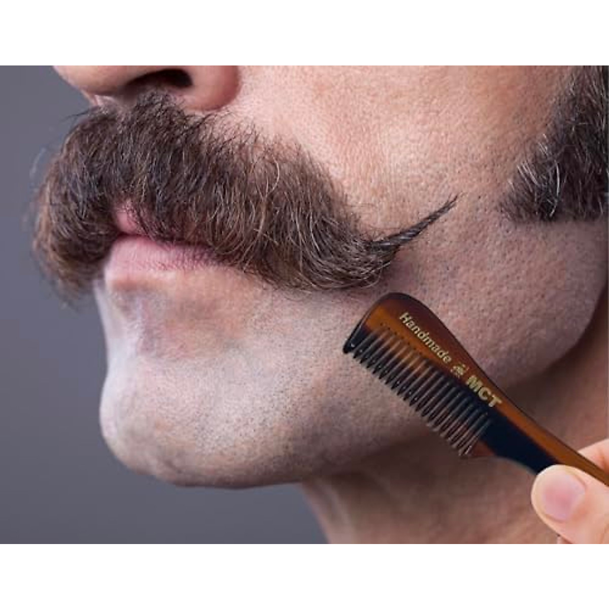 G.B.S Handmade 3in Pocket Comb for Beard and Mustache Styling, MCT, Pack of 3 Mustache Comb Pack