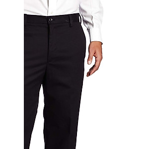 IZOD Men's American Chino Flat-Front Straight-Fit Pants, Black, 30W x 32L