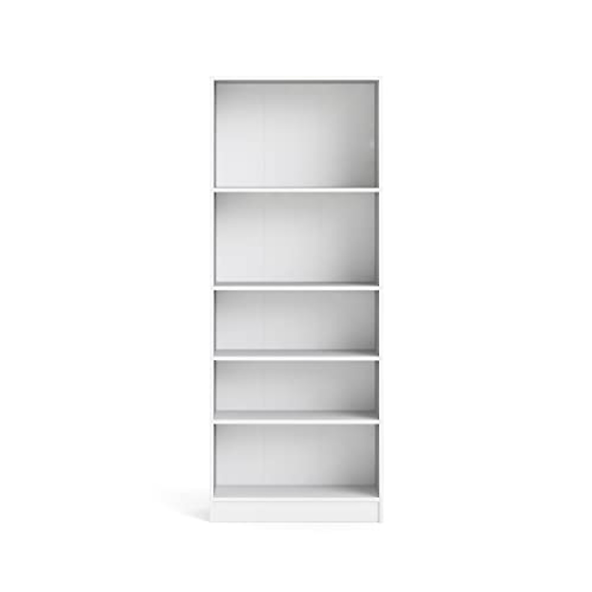 Tvilum Element Wide 5 Shelf Bookcase, Tall, White