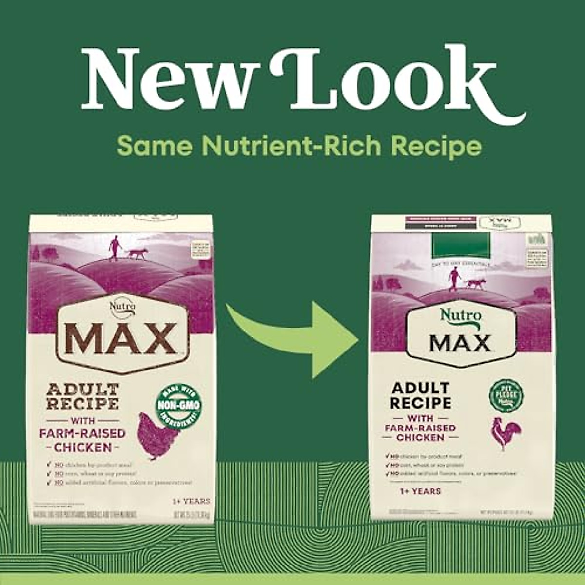 Nutro MAX Adult Recipe Dry Dog Food with Farm Raised Chicken, 25 lbs.