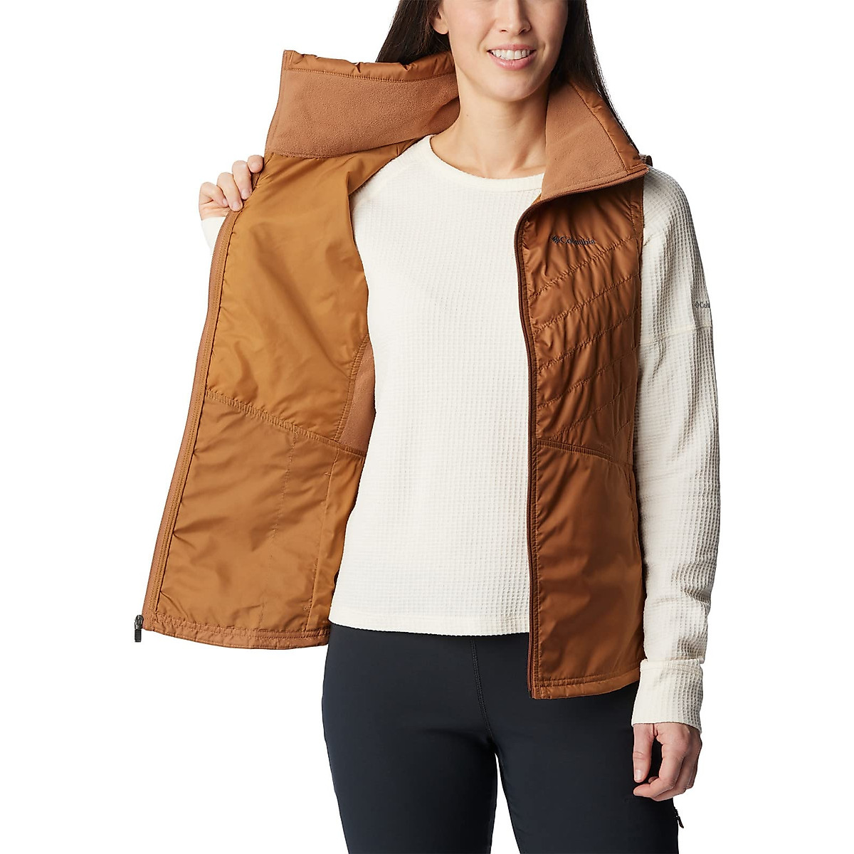 Columbia Women's Mix It Around II Vest, Camel Brown, Small