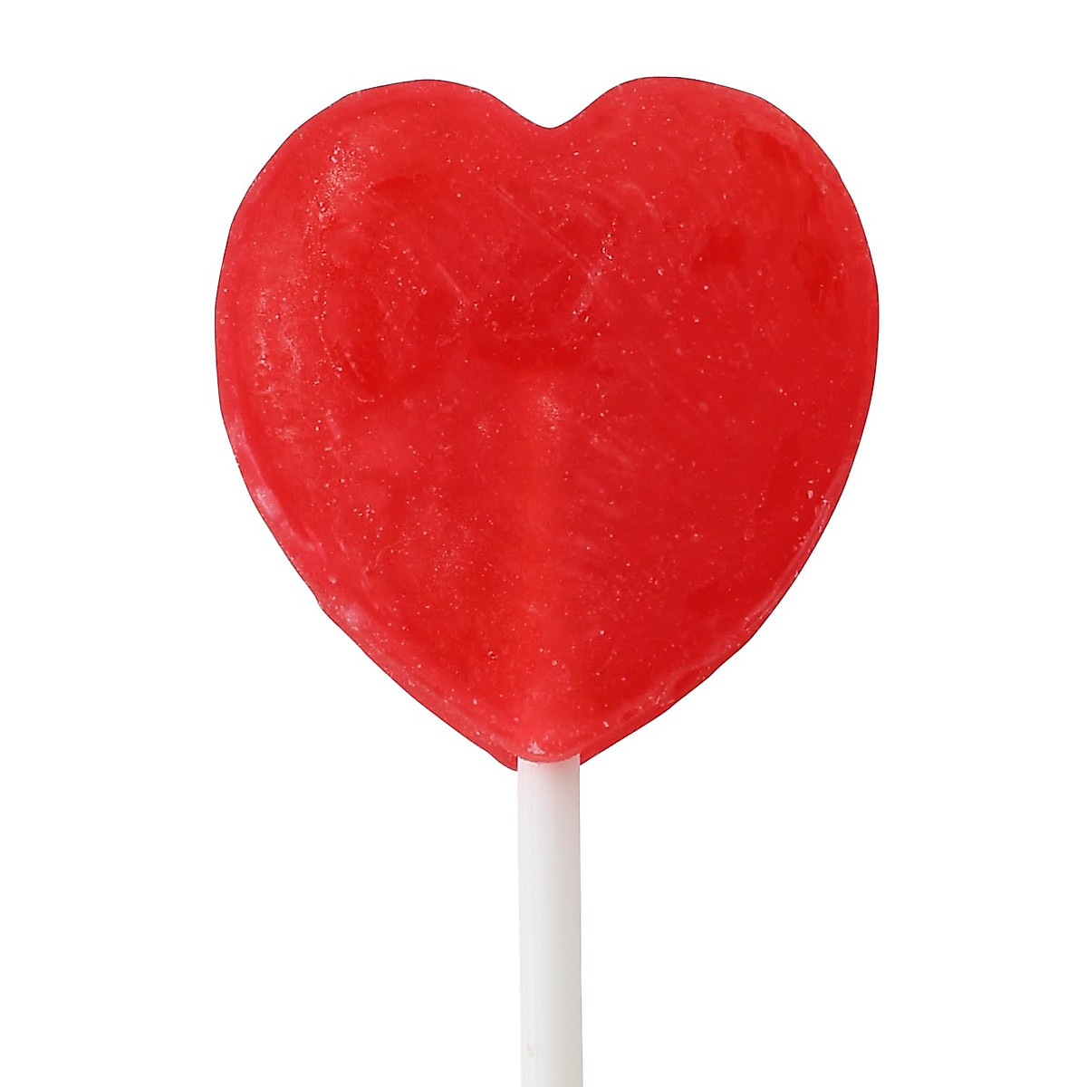 Red Heart Lollipops - 5 Pounds Bulk - Approx 200 ct - Heart Candy Strawberry Flavored