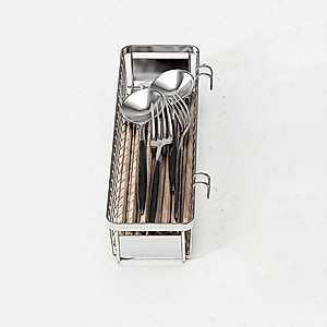 kaileyouxiangongsi Drawer Organizer, Silverware Organizer for Kitchen, Utensil Mesh Drawer Organizer for Chopsticks/Spoon/Fork/Knife, 304 Stainless Steel Drawer Utensil Drying Rack