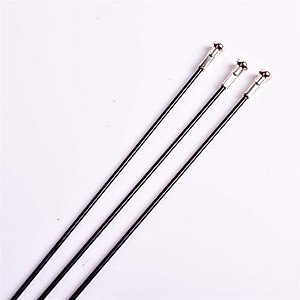 Bicycle Stainless BK Steel Spokes 36pcs Bike Spoke 14G J Bend Steel Bicycle Spokes with Nipples 82-298mm Customized Size (Color : 225mm)