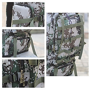 100L Tactical Rucksack Backpack,Large capacity design, the bottom can be expanded 16cm,Hiking Backpack for Men Military Camping Rucksack Travel Daypack,A