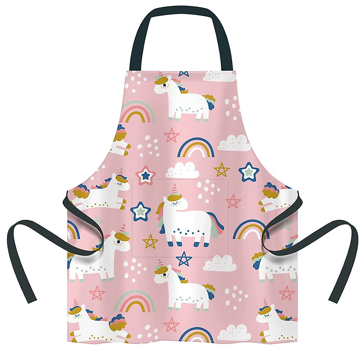 Kids Art Smocks,Apron For Toddler With Pockets, Kids Cotton Apron Toddler,Kids Artists Aprons,For Little Cooks and Messy Artists,Painting Kindergarten Art Craft Cooking.