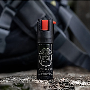 POLICE MAGNUM Mini Pepper Spray Self Defense Pocket Size Protection- Made in The USA (6 Pack 1/2 oz Safety Lock)