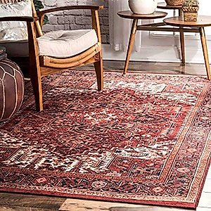 nuLOOM Shantelle Transitional Area Rug, 9 ft x 12 ft, Brick