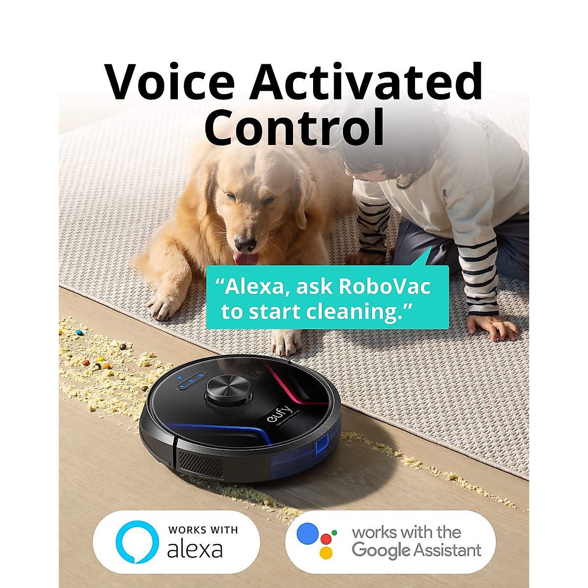 eufy by Anker, RoboVac X8, Robot Vacuum with iPath Laser Navigation, Twin-Turbine Technology generates 2000Pa x2 Suction, AI. Map 2.0 Technology, Wi-Fi, Perfect for Pet Owner