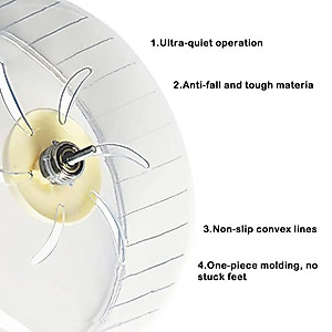 WHFPS Silent Hamster Exercise Wheel - Hamster Toy Accessories 7.9 Inch Running Spinner Quiet Hamster Runner for Small Animal Pet Gerbil Dwarf Syrian Hamster Hedgehog Rat Mouse Mice etc.