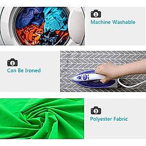 MOUNTDOG 6.5 x 10ft Green Screen for Photography, Chromakey Polyester Green Backdrop Background for Photo Video Studio, Zoom, YouTube, Online Meetings, Gaming (Stand NOT Included)