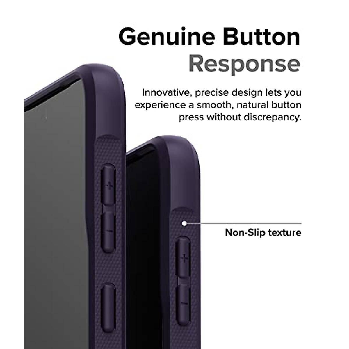 Ringke Onyx [Feels Good in The Hand] Compatible with Samsung Galaxy S23 Plus Case, Anti-Fingerprint Technology Prevents Oily Smudges Non-Slip Enhanced Grip Precise Cutouts for Camera - Deep Purple