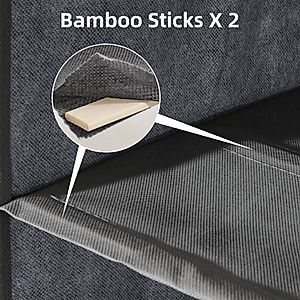 YRCBEHFU 2 Packs Hanging Closet Organizer Storage, 6-Shelf Hanging Shelves for Closet, Closet Clothes Organizer and Storage with Side Pockets, Grey