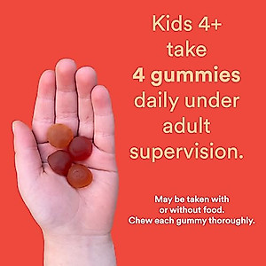 SmartyPants Organic Kids Multivitamin Gummies: Probiotics, Omega 3 (ALA), Vitamin D3, C, Vitamin B12, B6, Vitamin A, K & Zinc for Immune Support, Three Fruit Flavors, 120 Count (30 Day Supply)