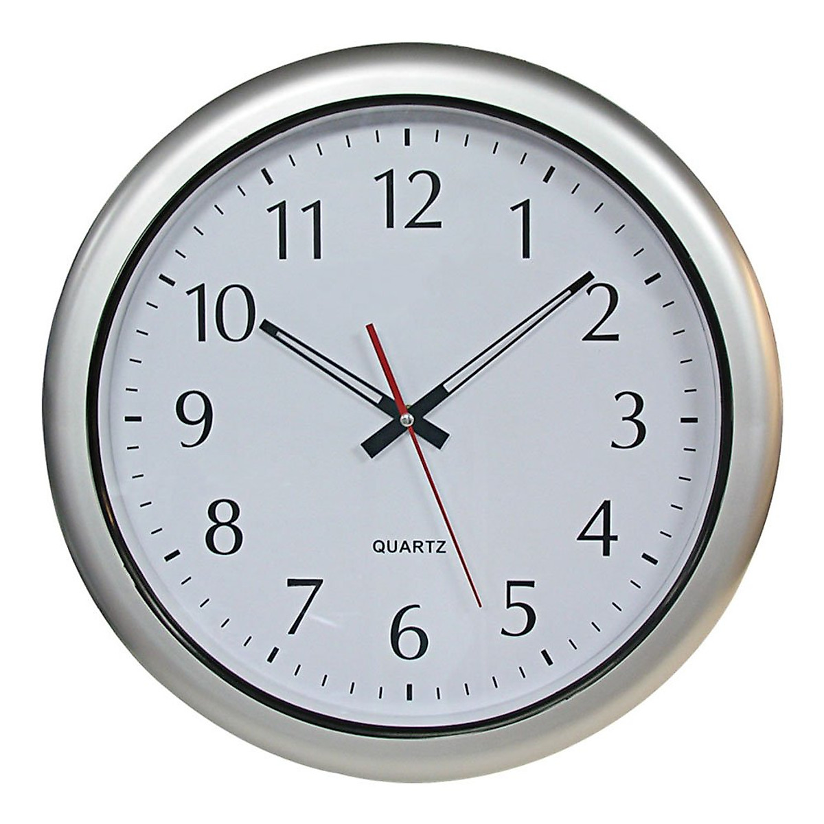 Poolmaster 52601 Indoor or Outdoor Clock, Silver