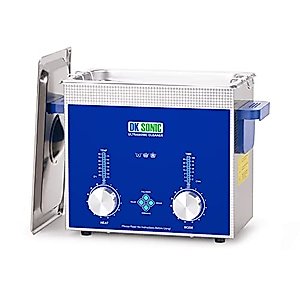 DK SONIC Ultrasonic Cleaner - Ultrasonic Jewelry Cleaner,Sonic Cleaner,Ultrasound Lab,Dental Tool,Carburetor,Gun,Parts,Denture Cleaning Machine with Encoded Timer and Heater(0.79Gal-3L)