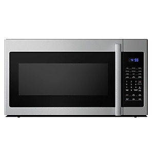 Galanz GLOMJA17S2B-10 Over-The-Range Microwave, Energy Saving/ECO Mode, 30-second Express Cooking, 9 Auto-cook Programs, 1000W/120Volts, 1.7 Cu.Ft, Stainless Steel