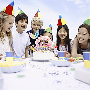 MOVINPE Unicorn Cake Topper, Magic Unicorns Sculpture, Pink Hairball Arch, Rainbow, Wings Birthday Banner, Cloud, Balloon, Stars, Little Unicorn Rainbows, Cake Decoration For Girl Kid Women Party