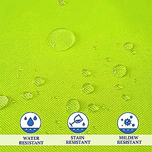 SOFJAGETQ Pack of 4 Green Decorative Outdoor Waterproof Pillow Covers for Patio Furniture Pillow Cases, 18"x18", Apple Green