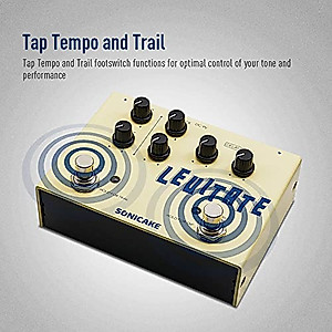 SONICAKE Delay Reverb 2 in 1 Guitar Effects Pedal Digital Levitate