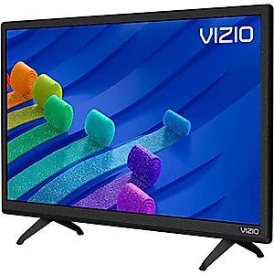 VIZIO 24" Inch Class D-Series LED 720P Smart TV Apple AirPlay 2 and Chromecast Built-in + Wall Mount (No Stand) - D24H-J09 (Renewed)