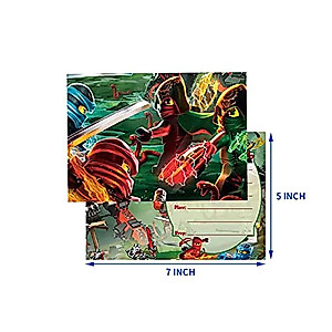 Heidaman Ninja Birthday Party Supplies Ninja Party Supplies Ninja Birthday Decorations Set Include Ninja Banners Balloons Cake Plates Ninja Tablecloth Cake Toppers(115pce)