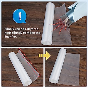 BALEINE Shelf Liner Drawer Liner, 12 in x 20 Ft BPA Free Cabinet Liner Non-Toxic Non-Slip Washable Oil Resistant Kitchen Liners (12''x20', 1 Roll)