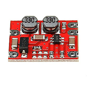 DAOKI 5Pcs 3.3V Buck Boost Power Module S09 Automatic Boost Buck Converter Module Step Up and Down Board Input 3V-15V Output 3.3V/5V/4.2V/9V/12V Electronic DIY PCB