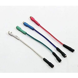 NEW 4 COLORED LEADS FOR TURNTABLE CARTRIDGE HEADSHELL TURNTABLE WIRES CONNECTORS
