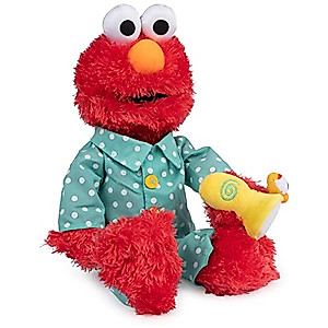 GUND Sesame Street Official Bedtime Elmo Muppet Plush, Premium Glow-in-The-Dark Plush Toy for Ages 1 & Up, Red, 12”