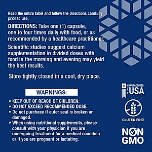 Life Extension Calcium Citrate with Vitamin D - Super Absorbable Bone Health D3 Calcium Supplement for Men & Women - for Bones Density & Muscle Function - Gluten-Free, Non-GMO – 200 Capsules