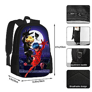 ATHEFUT Cartoon Backpack Laptop Knapsack Packsack Rucksack for Men and Women Travel Gifts 17 Inch Durable Casual Backpack