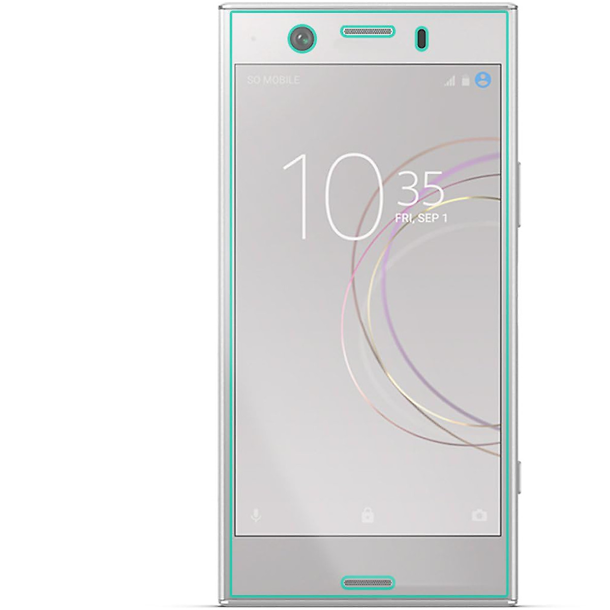 Mr.Shield [3-PACK] Designed For Sony Xperia XZ1 Compact [Tempered Glass] Screen Protector [0.3mm Ultra Thin 9H Hardness 2.5D Round Edge] with Lifetime Replacement