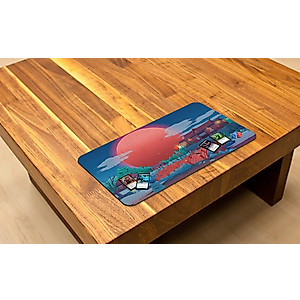 Paramint Blood Moon Shinto Anime (Stitched) - MTG Playmat - Compatible with Magic The Gathering Playmat - Play MTG, YuGiOh, TCG - Original Play Mat Art Designs & Accessories