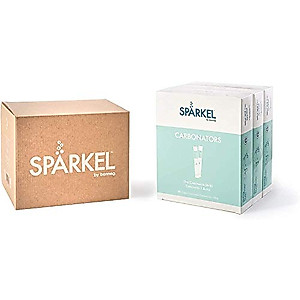 Spärkel Carbonator 90-Pack (3 x Carbonator 30-Packs) - For Spärkel Beverage System Sparkling Water and Soda Maker