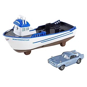 Disney Cars Toys Quick Changers Transforming Crabby Boat Transporter