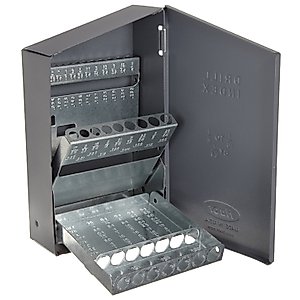 Drill America Drill Bit Index/Case, 1/16-1/2 by 64ths (29 Sizes), 10550