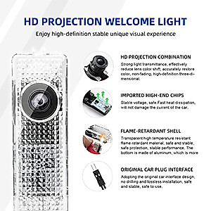 Compatible with BMW Car Door Lights Logo Projector, Welcome Lights for 1/3/4/5/6/7/x1/x2/x3/x4/x5/x6/x7/M/328i/28i/530i/528i/e92 Car Accessories