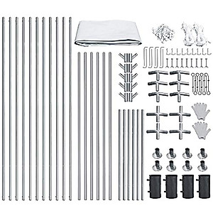 PEAKTOP OUTDOOR 10x20 ft Heavy Duty Carport Car Canopy with Removable Window Sidewalls, Portable Garage Tent Boat Shelter with Reinforced Triangular Beams, White