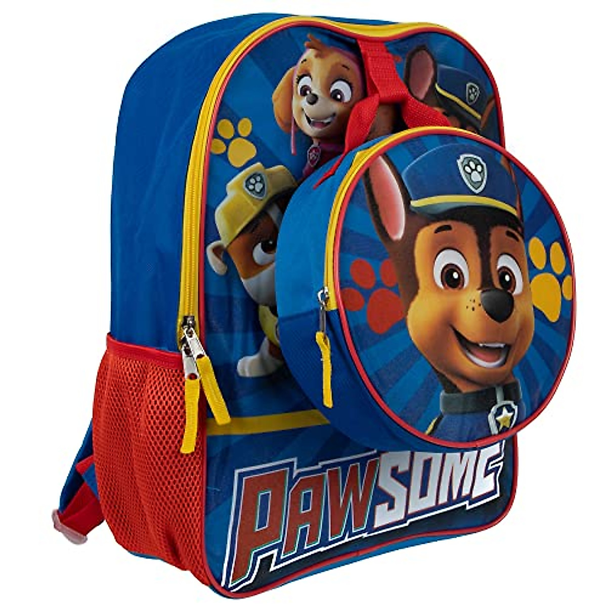 Paw Patrol Pawsome 16” Kids Backpack With Lunch Kit