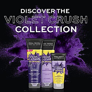 John Frieda Violet Crush Purple Shampoo for Blonde Hair, 16 Fl Oz