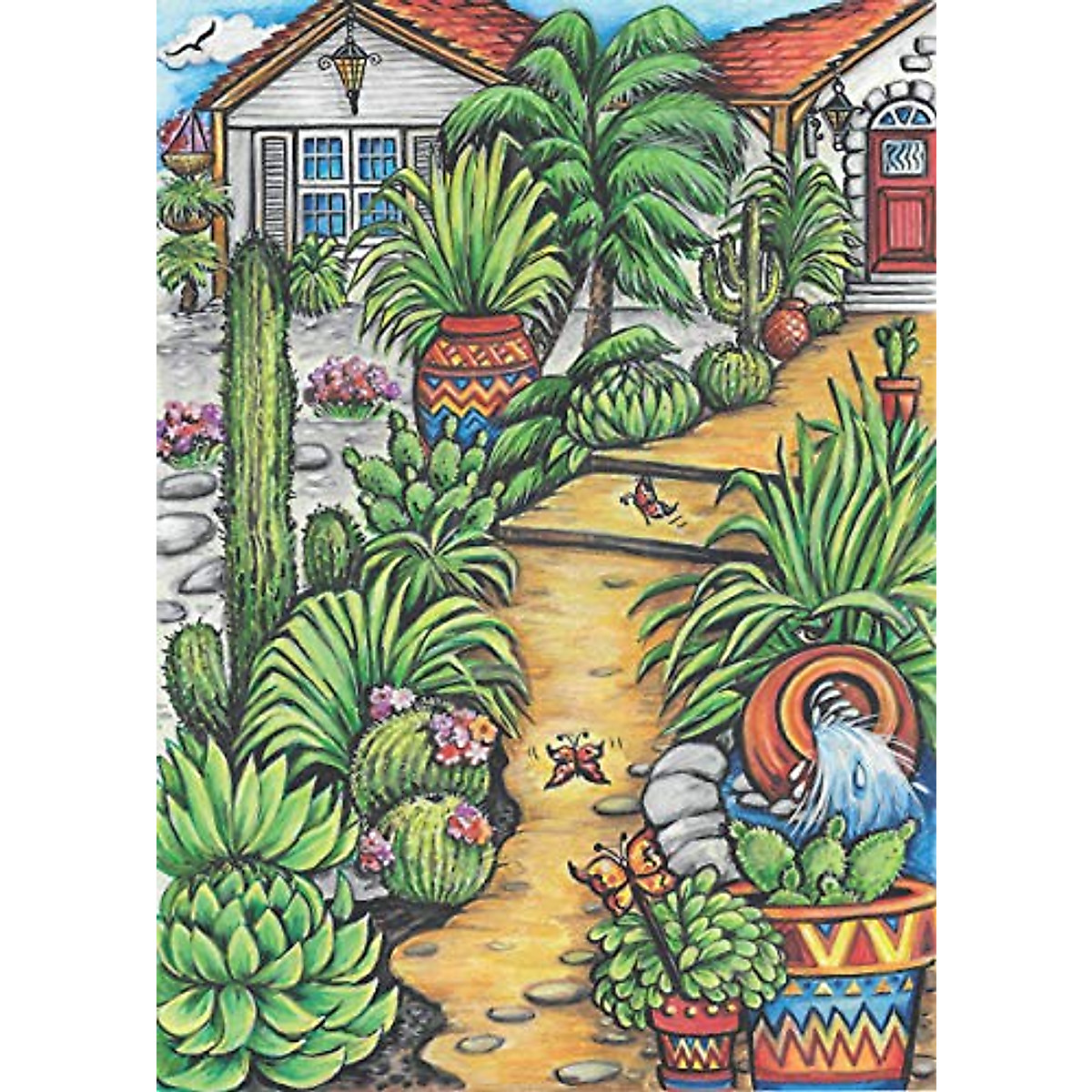 Creative Haven Country Gardens Coloring Book (Adult Coloring Books: In The Country)