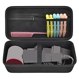 casmilee Case Compatible with Dyson/for Shark/for REVLON/for Airwrap Hair Dryer, Also for Laifen Negative Ionic Blow Dryer, Storage Bag for Smooth Nozzle, Hairpins, Hair Care Essentials (Box Only)