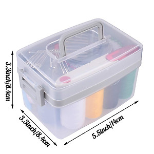 Premium Sewing Kit Set - Portable Sewing Supplies for Beginner Traveler and Emergency Clothing Fixes,DIY Crafts Accessories with Thread, Scissors, Needles, Tape Measure and Other Accessories