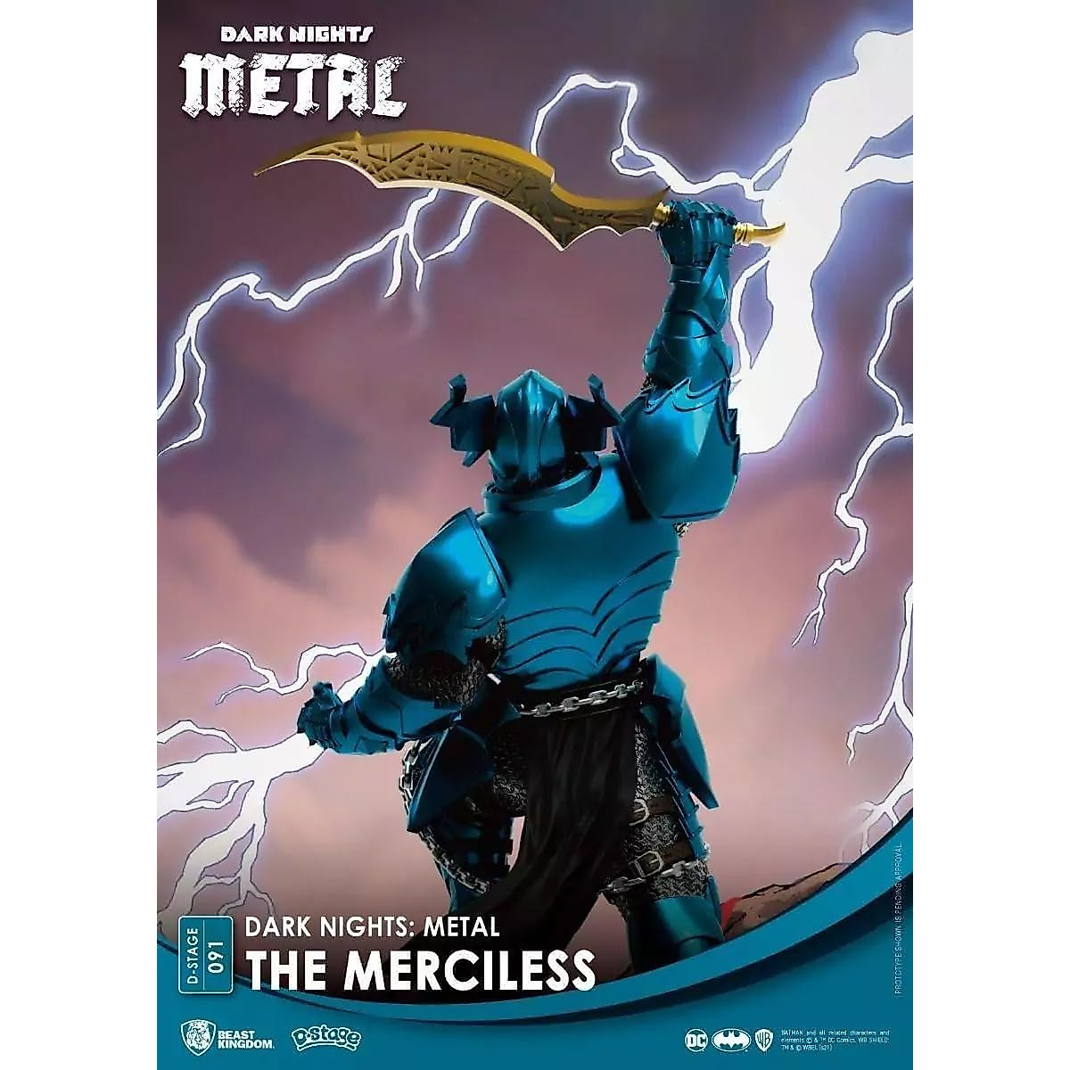 Beast Kingdom Dark Nights: Metal The Merciless DS-091 D-Stage 6 Inch Statue, Multicolor
