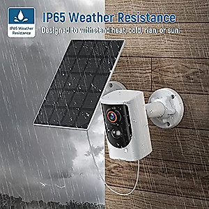 EKEN Security Camera Wireless Outdoor, Solar Security Camera for Home Security, 1080P HD, Smart Motion Detection, 2-Way Talk, Night Vision, Cloud Storage, IP65 Weather Resistance