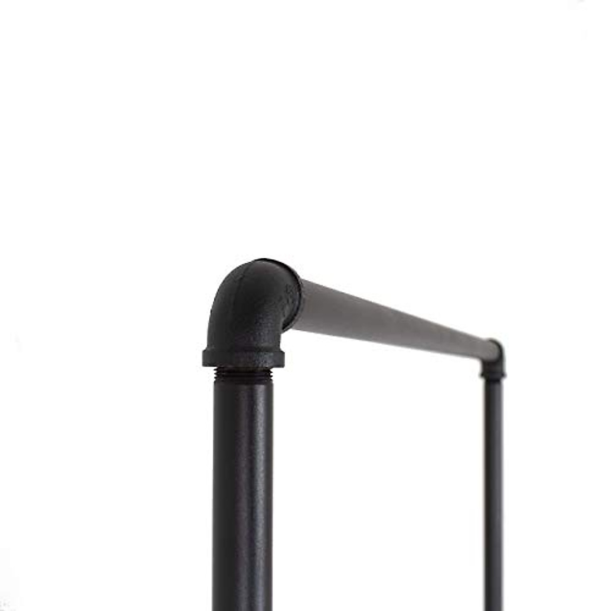 Industrial Pipe Rolling Clothing Rack by William Robert's Vintage